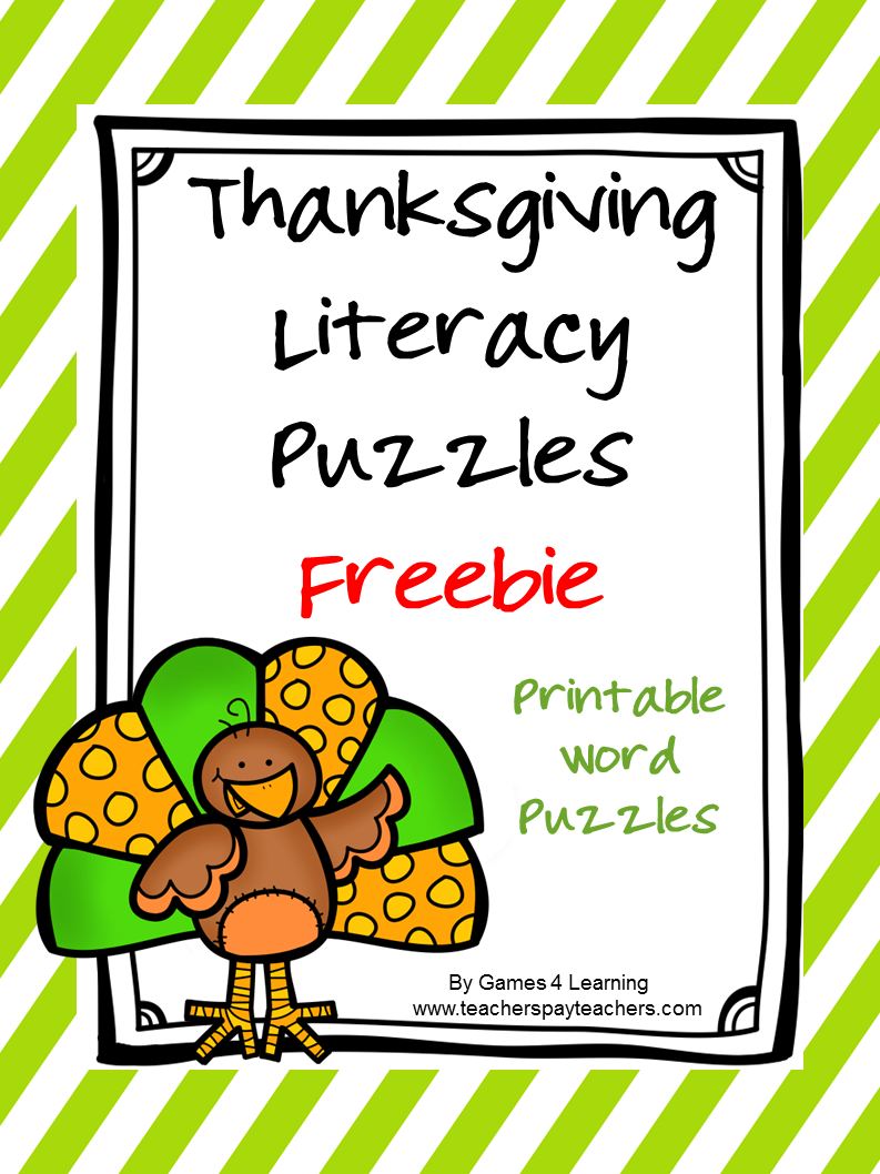 Fun Games 4 Learning: Thanksgiving Freebies