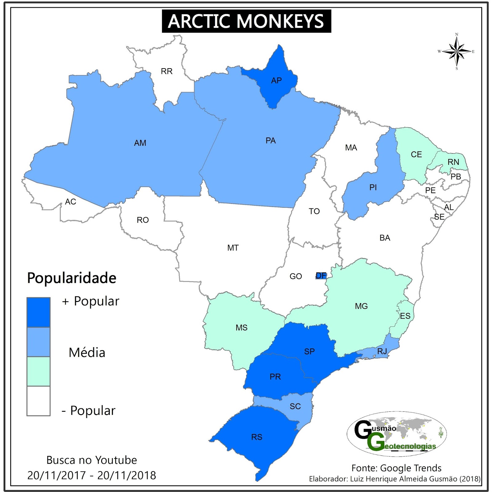 Geografia e Cartografia Digital: Onde estas bandas de Rock são mais ...