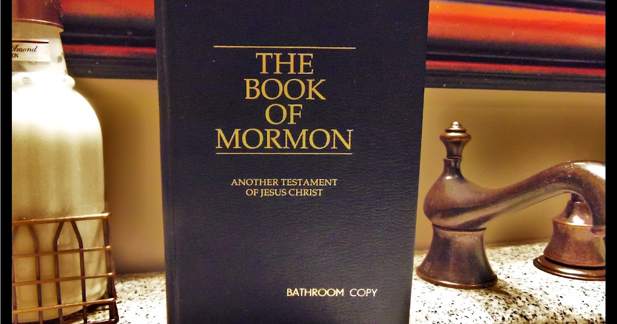 HollysHome - Church Fun: Bathroom Book of Mormon with a Hand Drawn Book ...