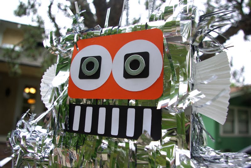 Robot Birthday Party – Part II (The Pinata) | Oleander + Palm