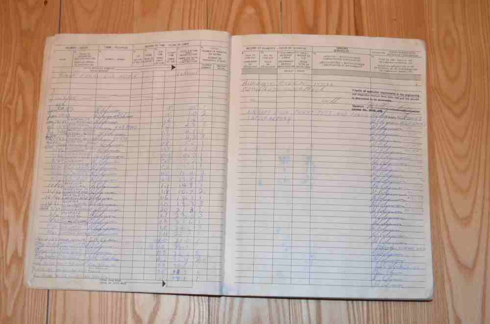 C170B Project Photos: C170B Serial Number n Log Books
