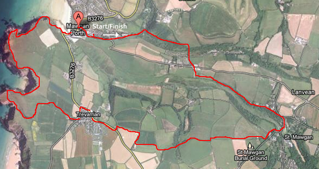 100 Mile Adventure - 2012: Walk 6 - Circular Walk, Mawgan Porth ...