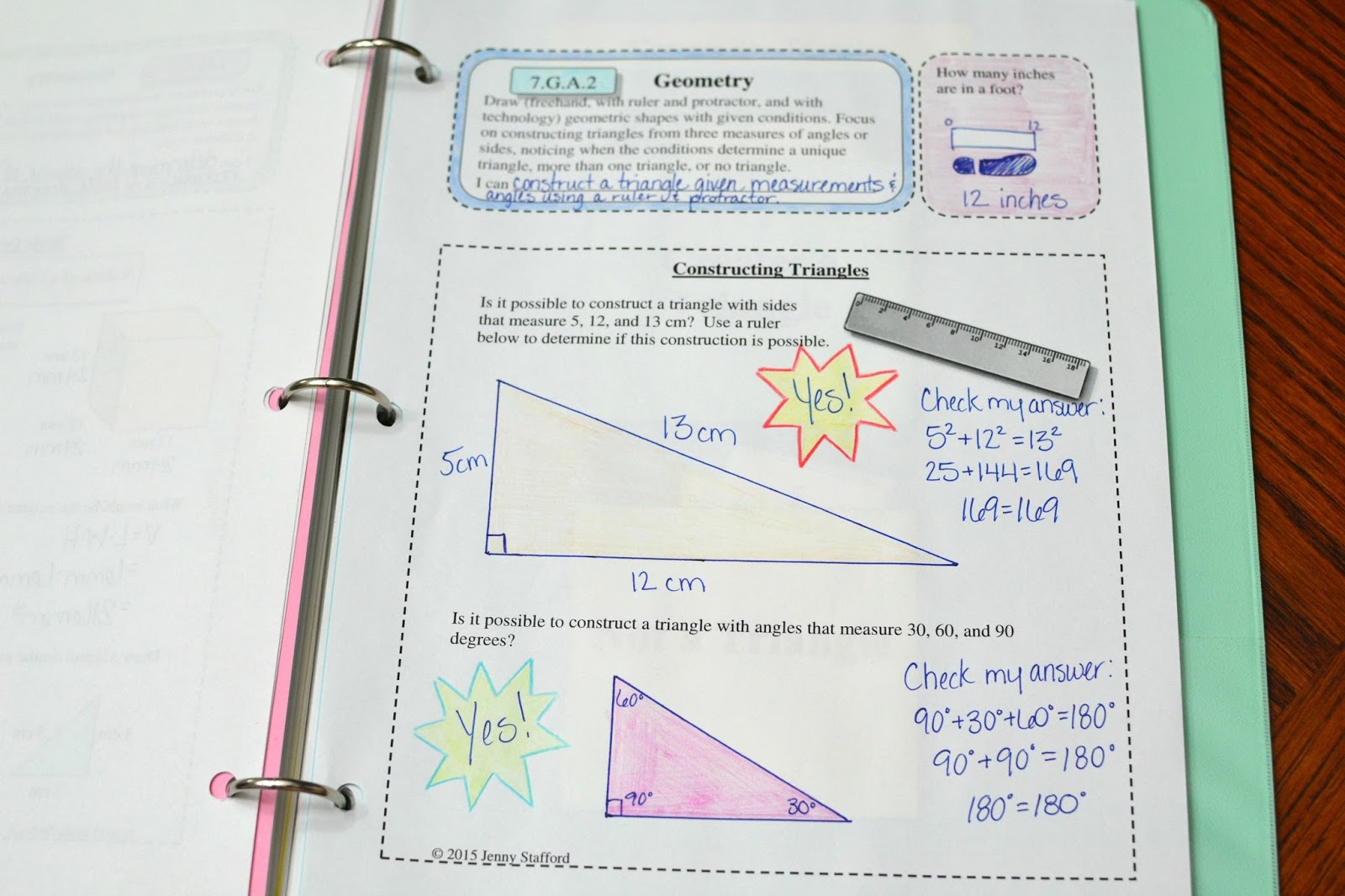 Math in Demand: 7th Grade Math Interactive Notebook