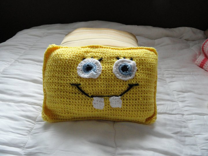 Crochet Happiness: Sponge Bob pillow