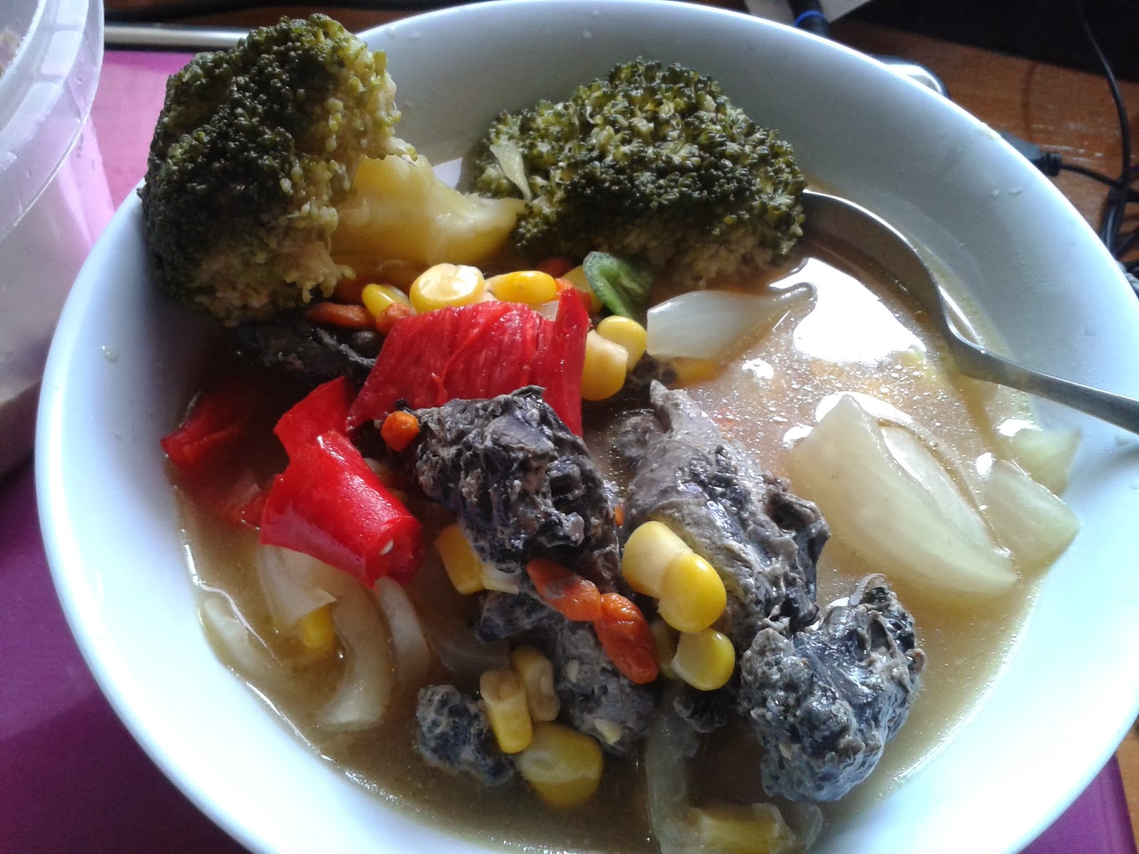 Genny's Life : Black Chicken (Silkie Chicken) & Hummus