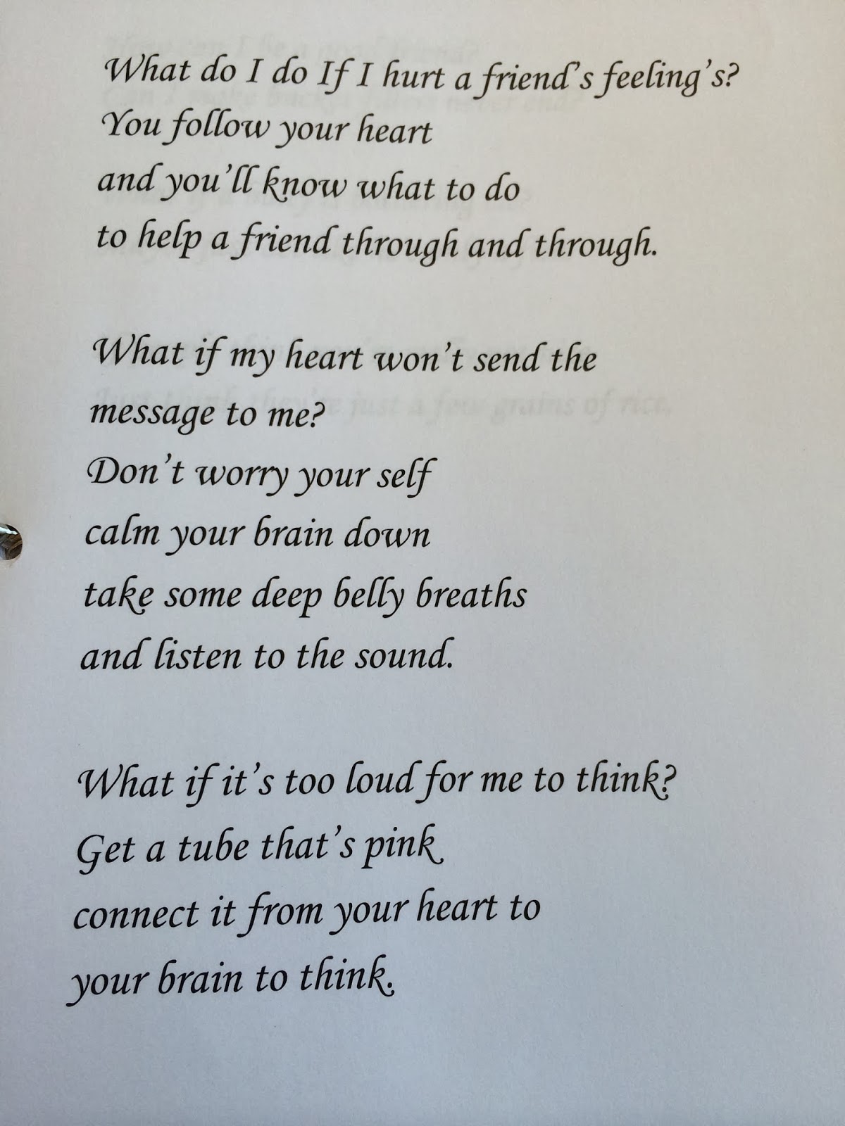 Ms. Sepp's Counselor Corner: Our Caring Counselor: A Book of Poems