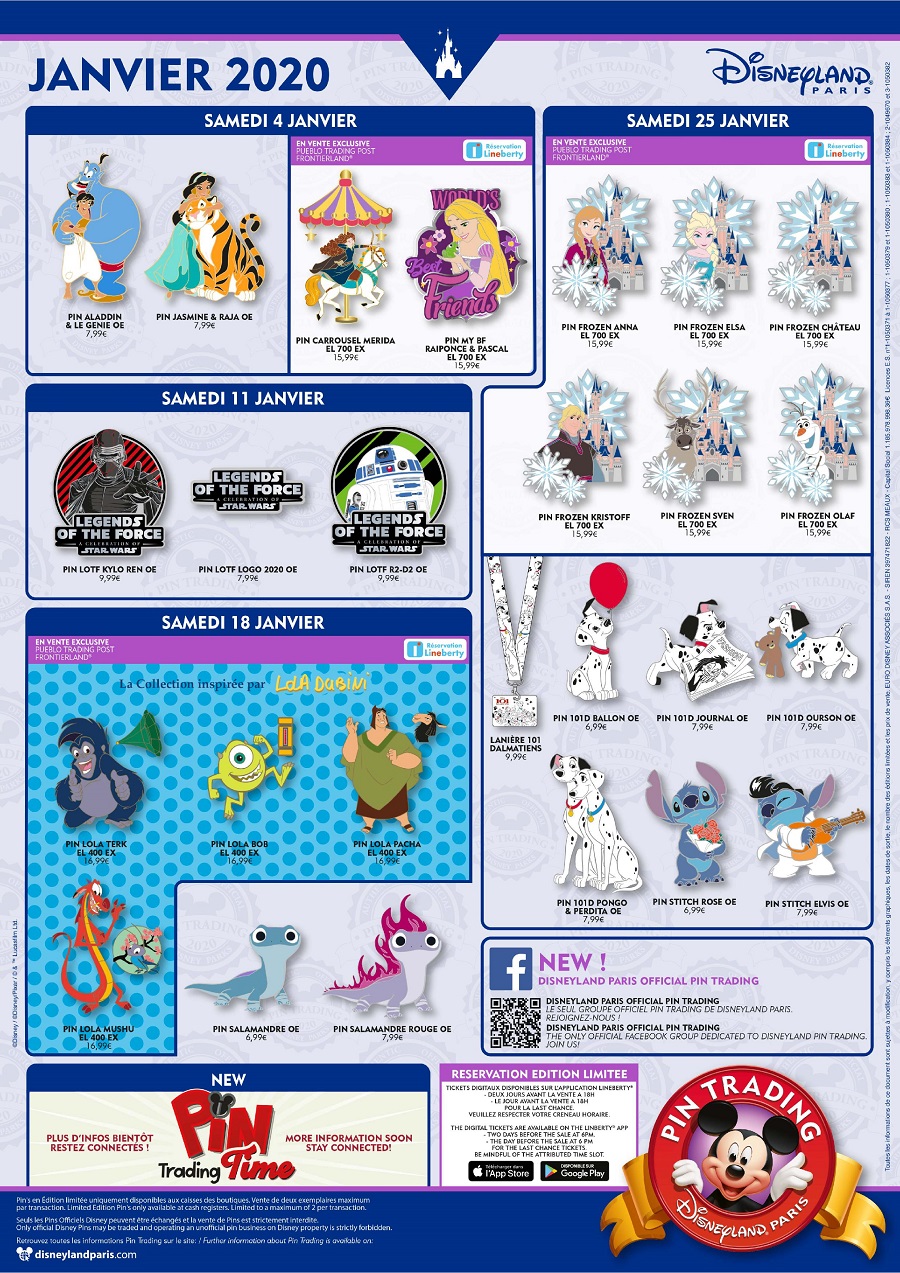 DISNEY KIND OF DAY: Pin Trading releases at Disneyland Paris for 2020