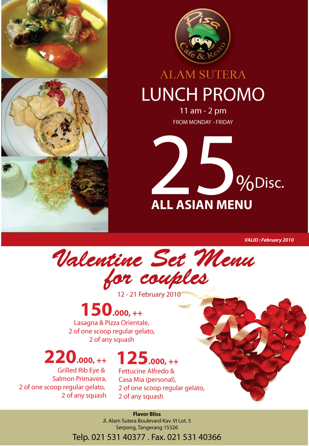 Design Promo Menu Makan Valentines - Jasa Desain Jakarta | Graphic ...