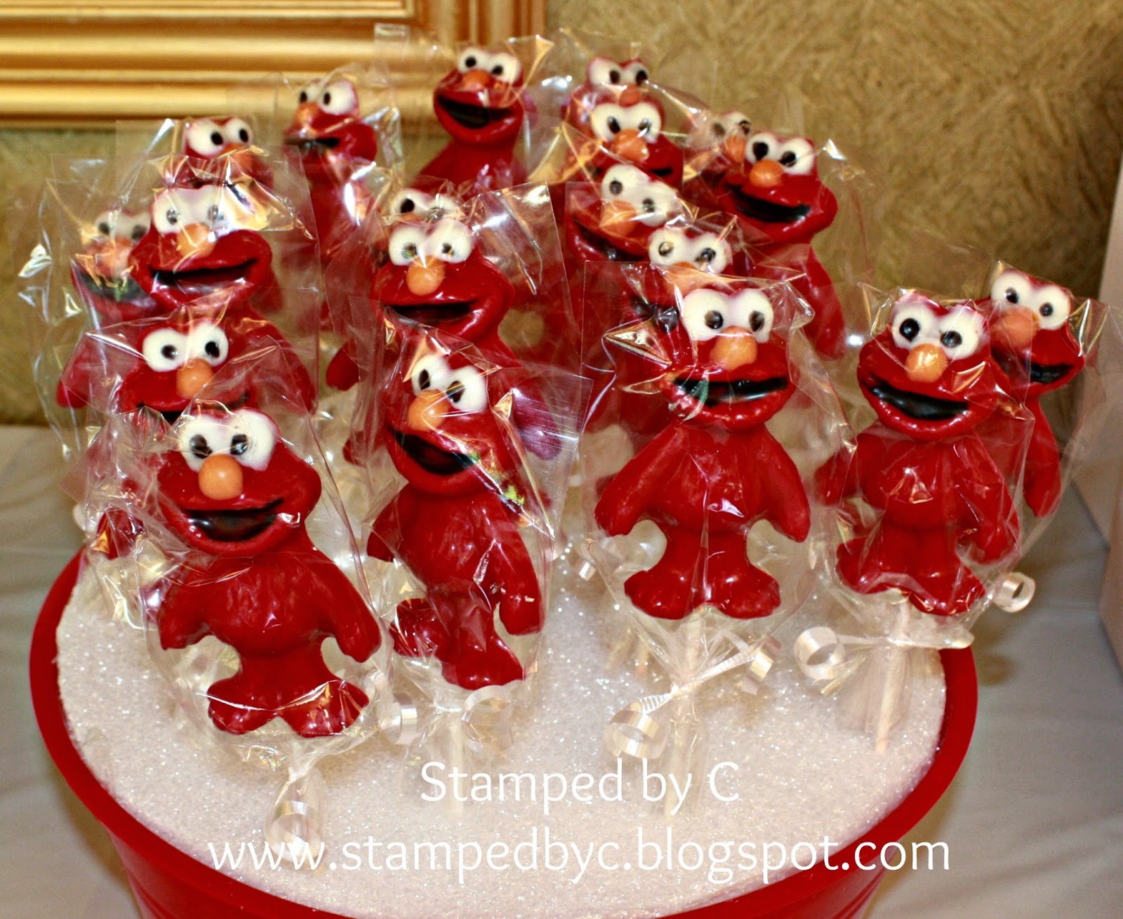 Stamped by C: r's Elmo-themed 2nd Birthday Party