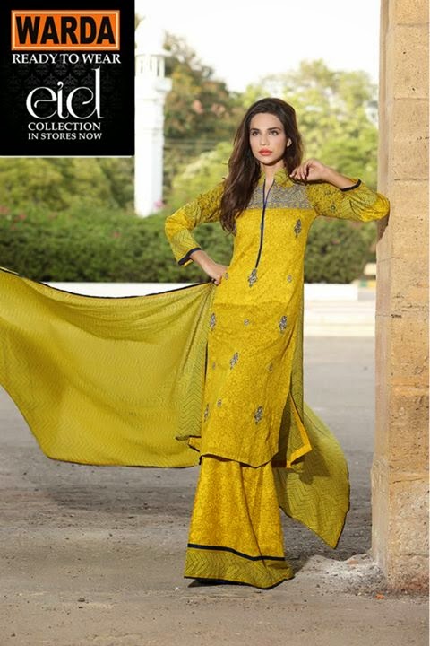 WARDA Ready To Wear EID Collection 2014 featuring Sana Sarfaraz ...