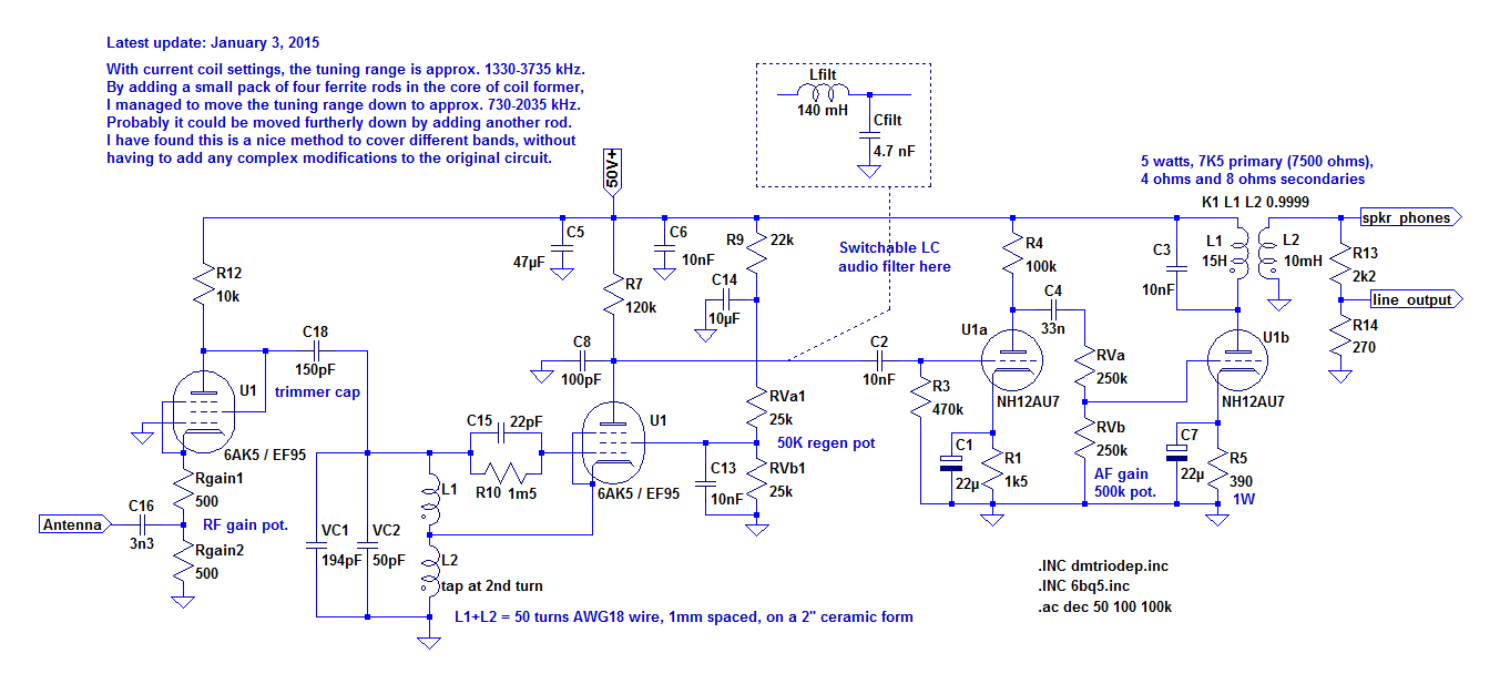Radio Quaderno: A simple method for accurate tuning of a regen receiver