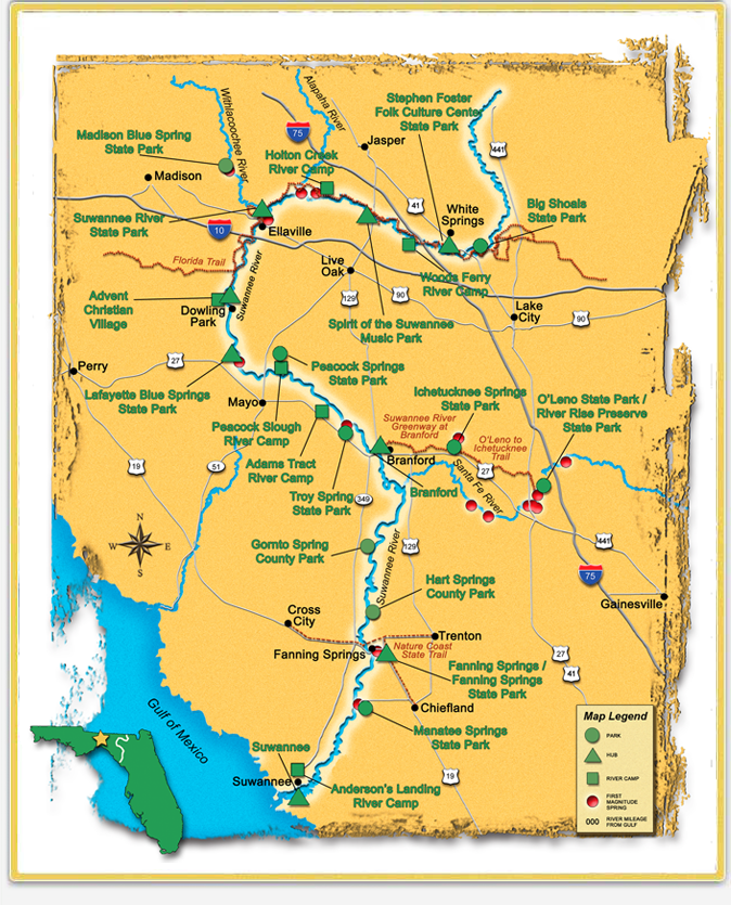 Sailnaway: Day 16 -- Suwannee River Paddling Maps