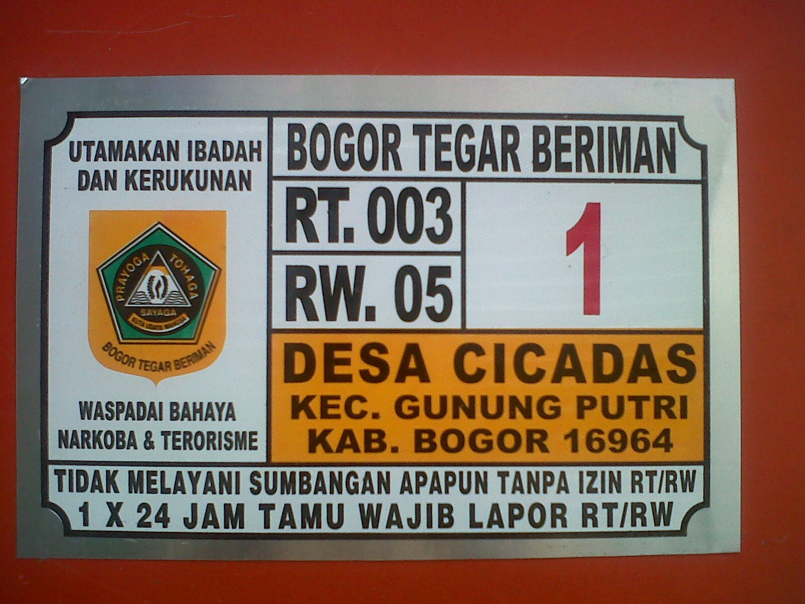CONTOH PLAT NOMOR RUMAH | SPECIALIS CETAK PLAT NOMOR RUMAH