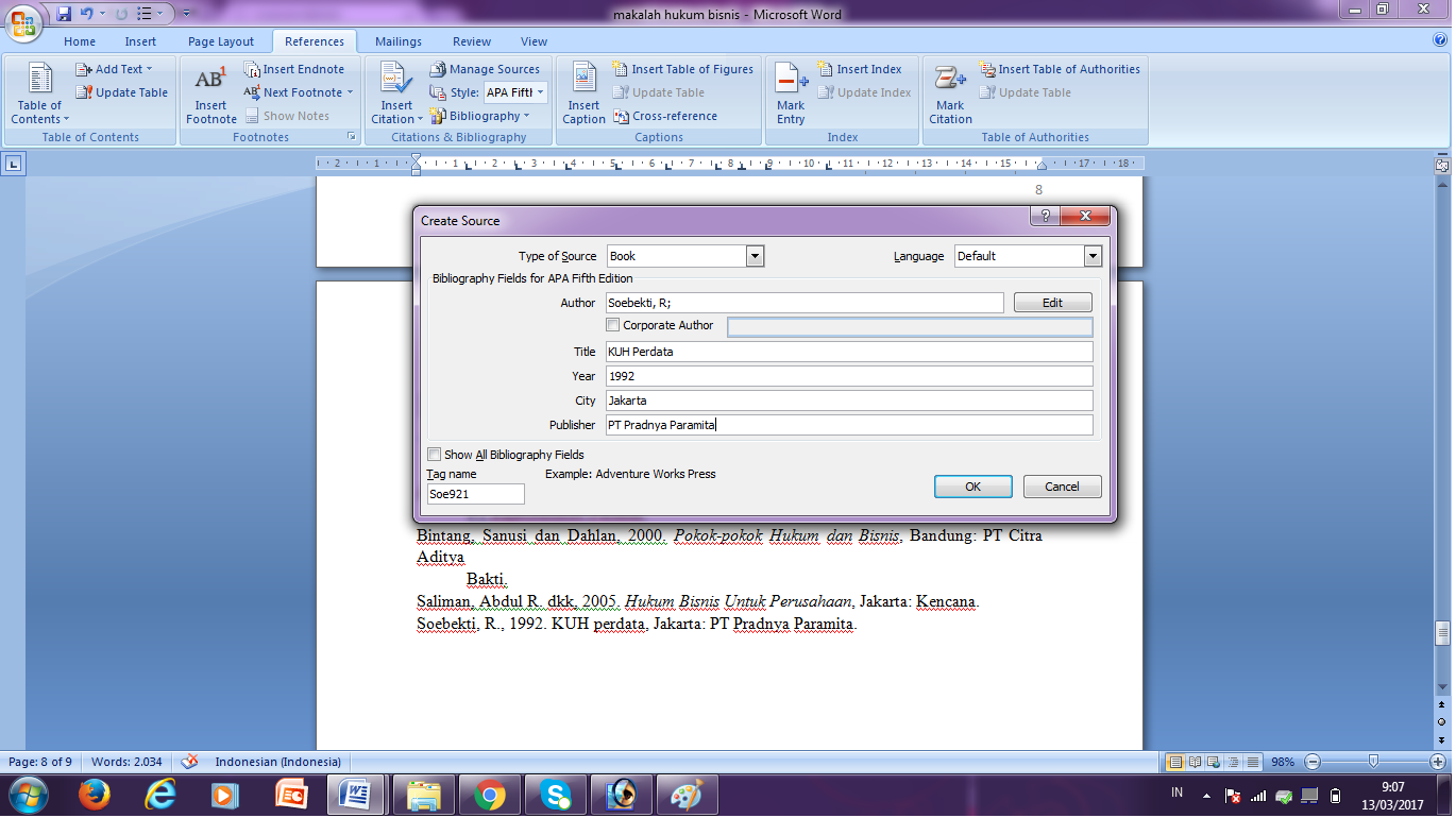 Langkah-langkah Membuat Body Note