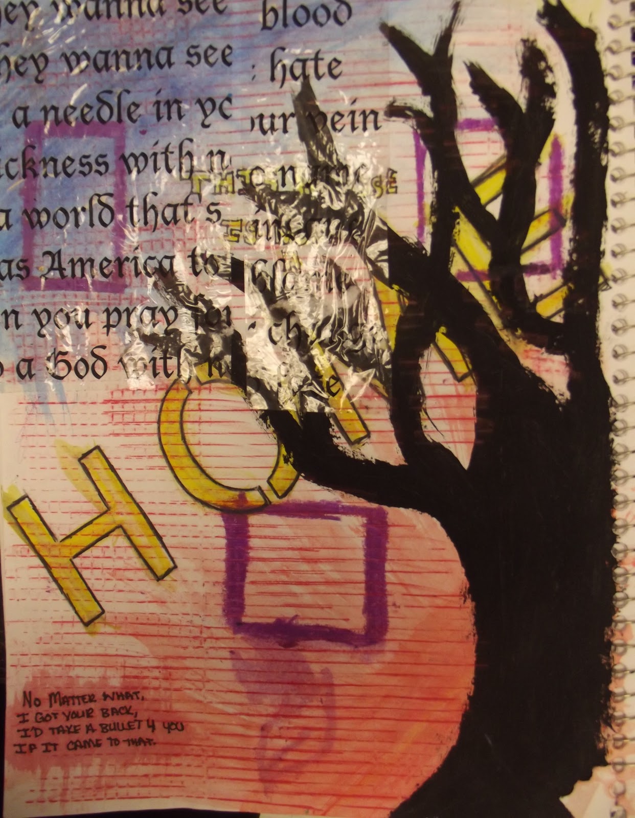 J. Frank Hillyard Middle School Art Room: STUDENT JOURNAL PAGES