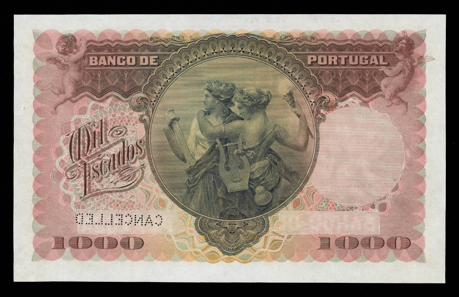 Portugal 1000 Escudos banknote 1922|World Banknotes & Coins Pictures ...