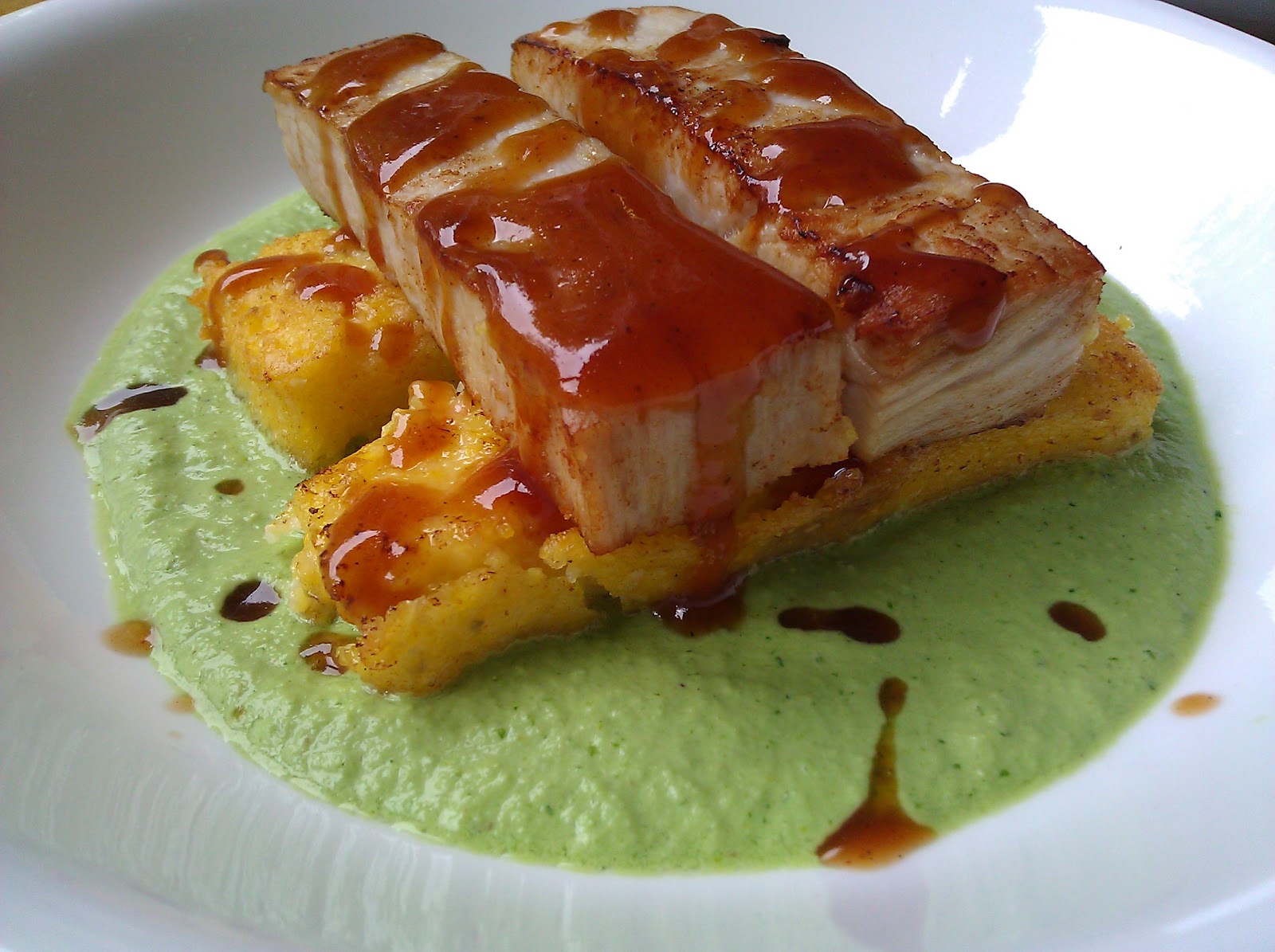 Southwest High Falutin' Turkey Steaks and Polenta ~ Preesi ... Food Whore