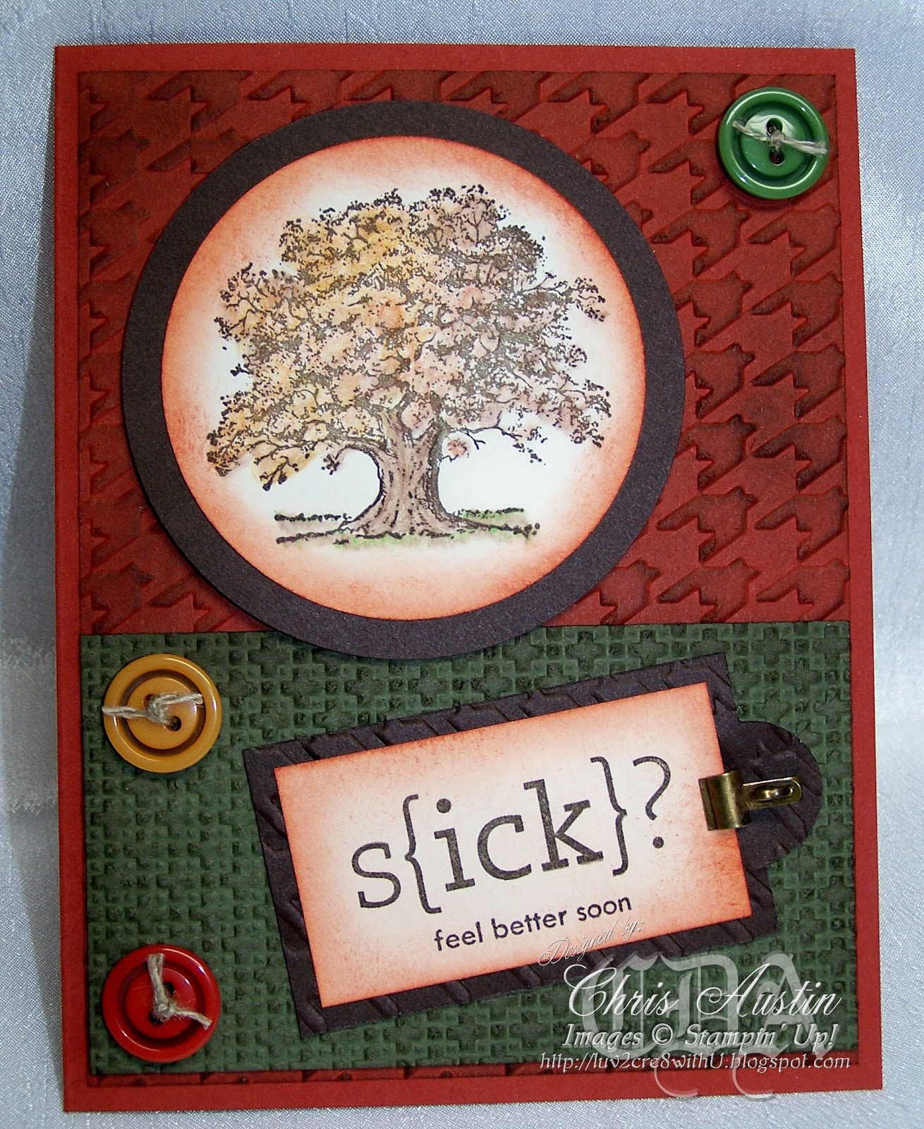 * Luv 2 Cre8 With U! *: Fall Get Well Card