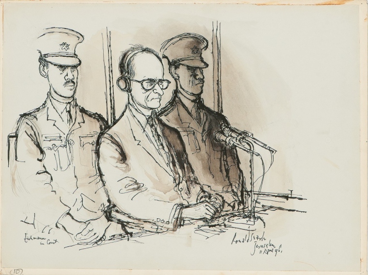 Ronald Searle Tribute: Court Drawing