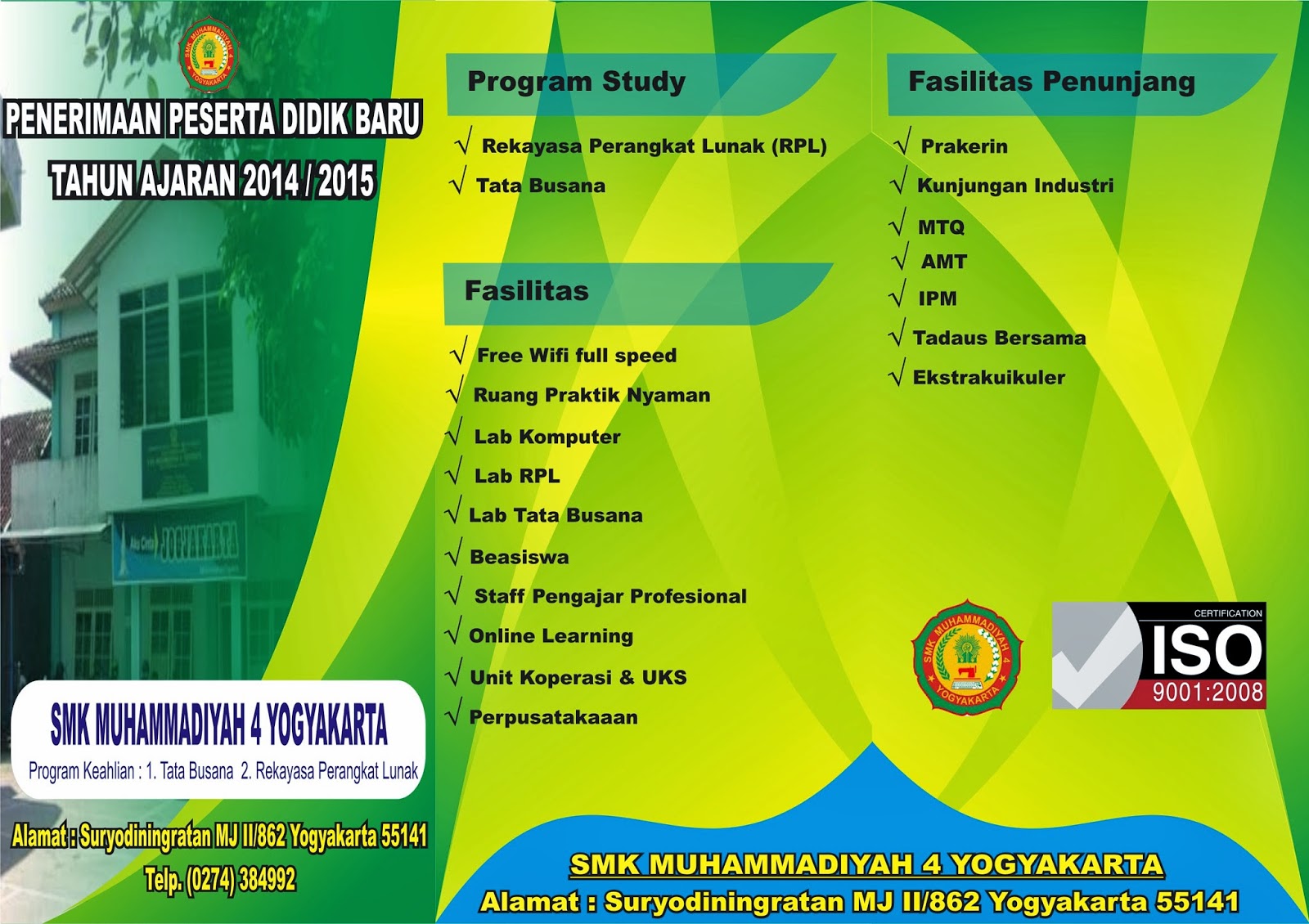 Brosur PPDB ~ SMK Muhammadiyah 4 Yogyakarta