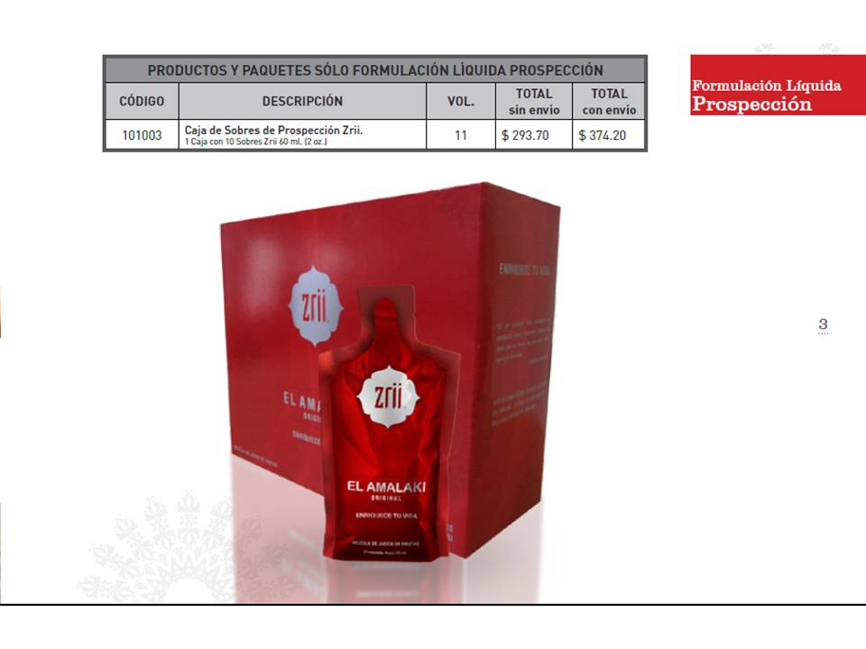 Zrii: Catalogo de Productos Zrii
