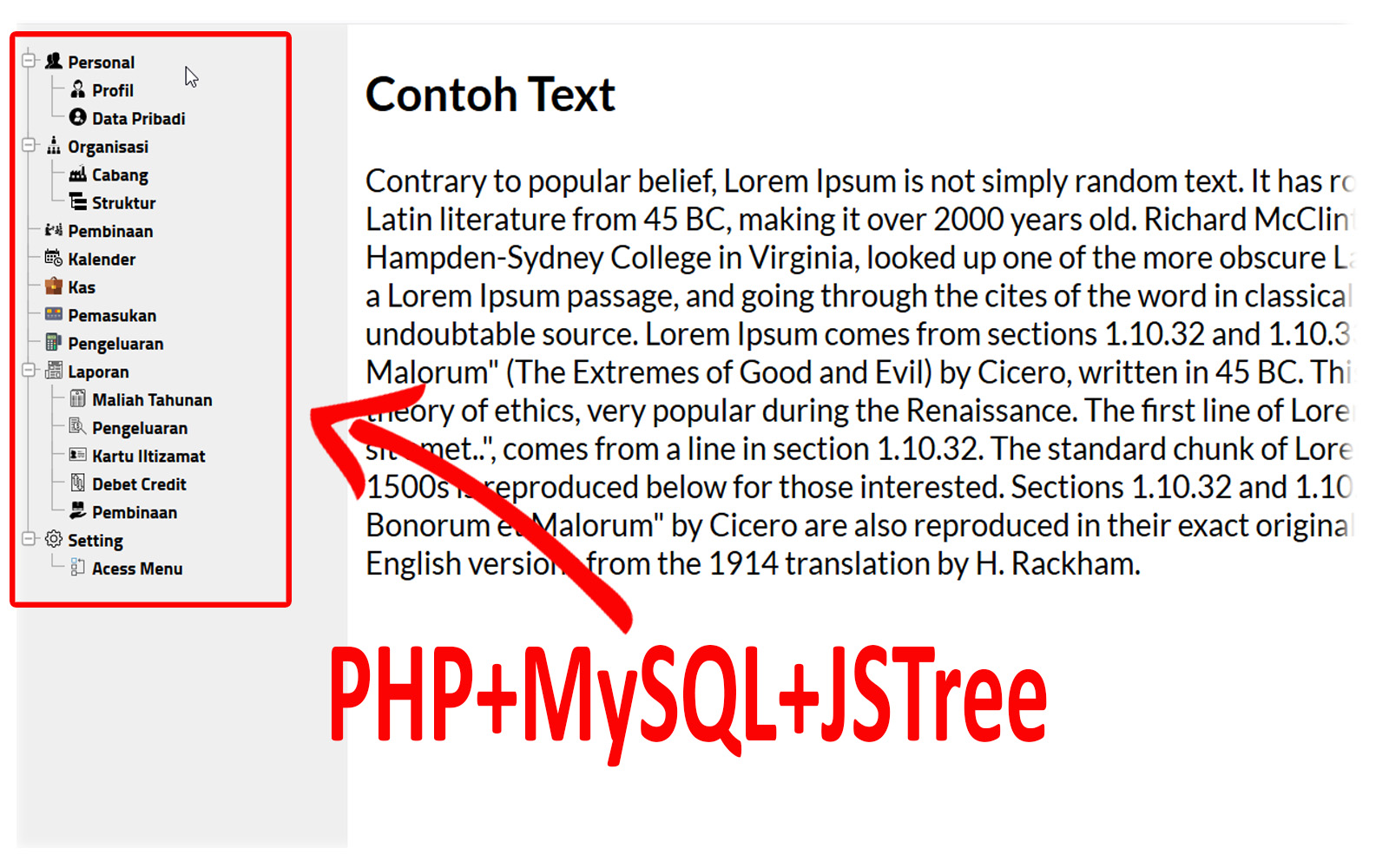 Tree Menu Dinamis Dengan PHP MySQL dan JSTree - Pojok Code