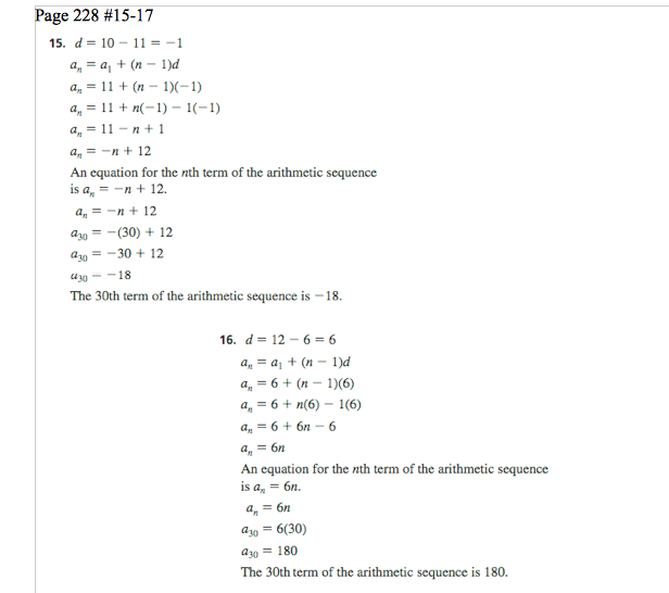 Grade 6 Math with Ms. Eringis : Algebra Review Answer Key