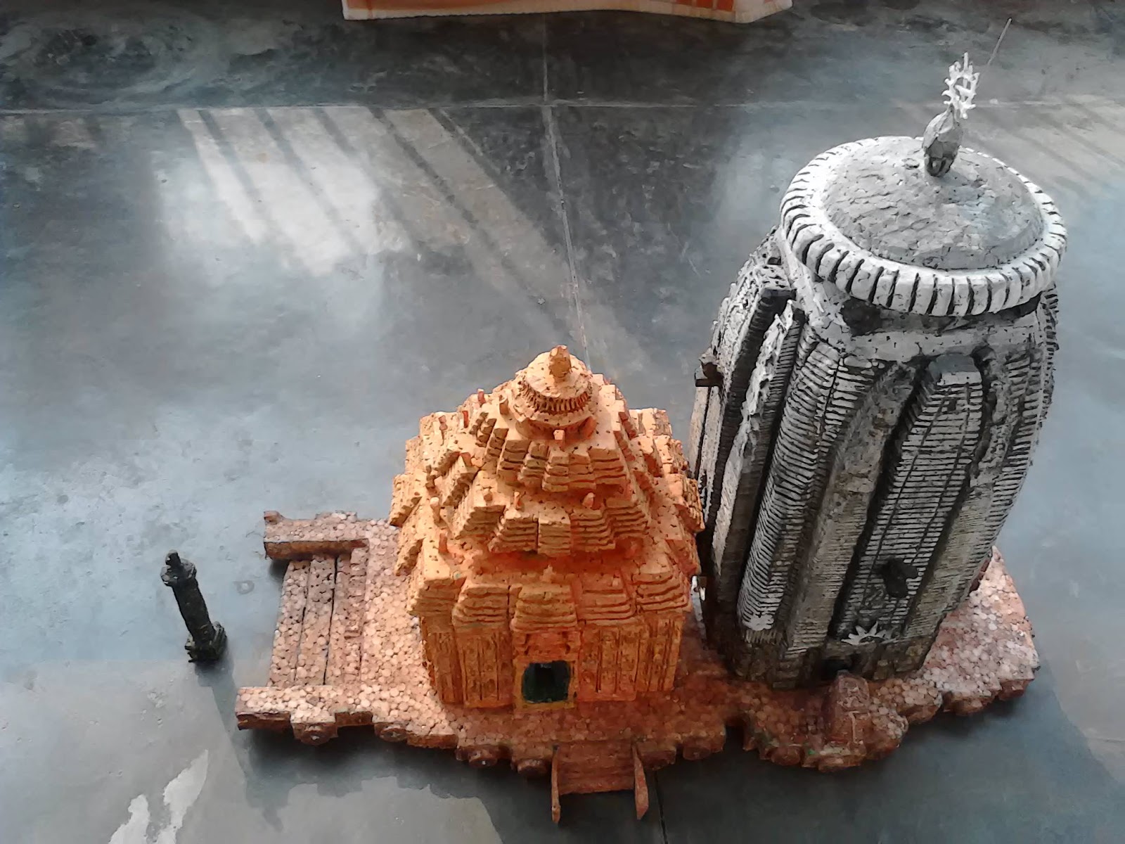 home made models: THERMOCOL SUN TEMPLE OF KONARK ODISHA INDIA