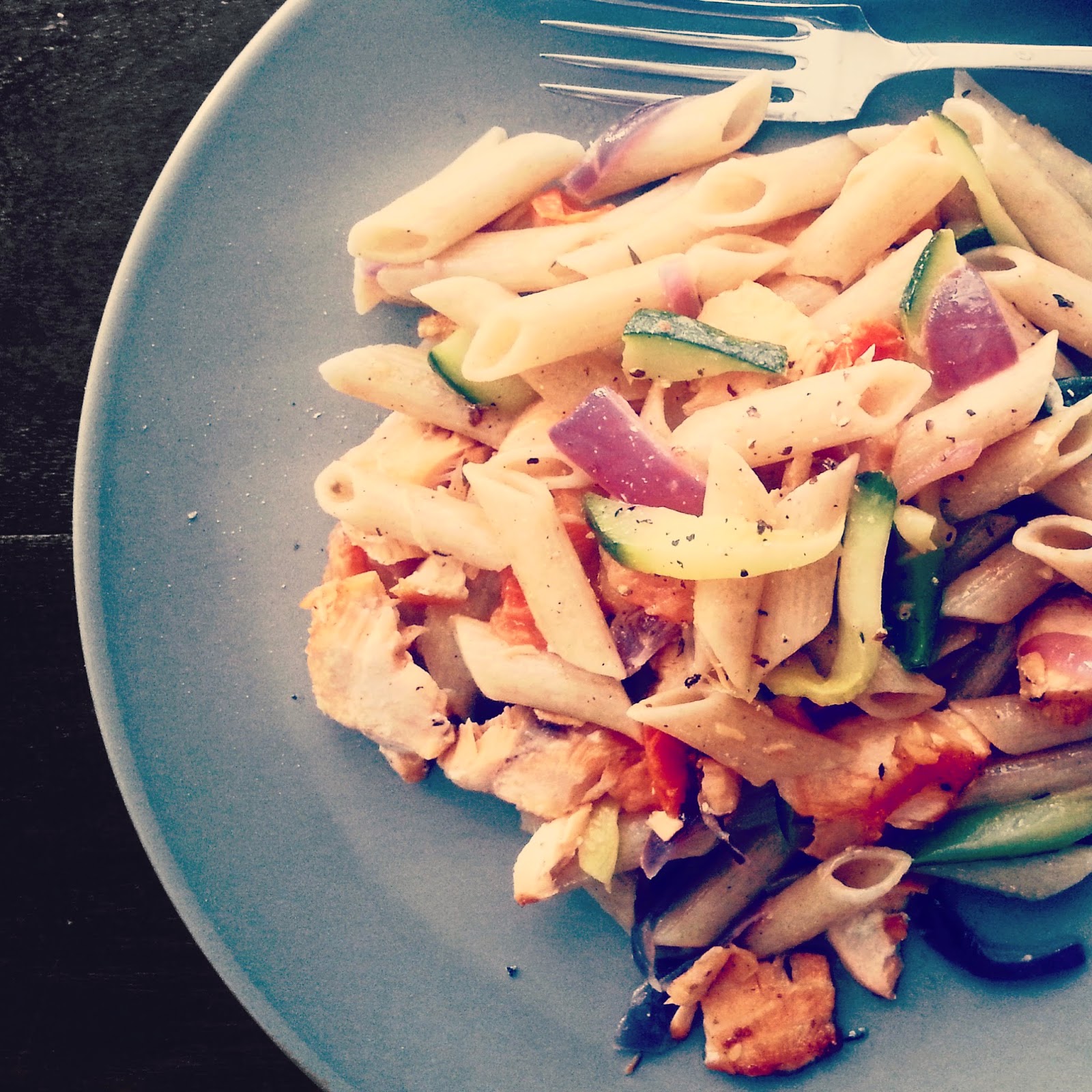 Jo-anne's Deli: Powerfood! Spelt pasta met zalm, courgette en cherry ...