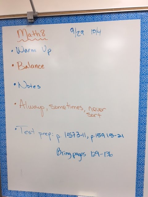 Miss Grandbois' Math Class