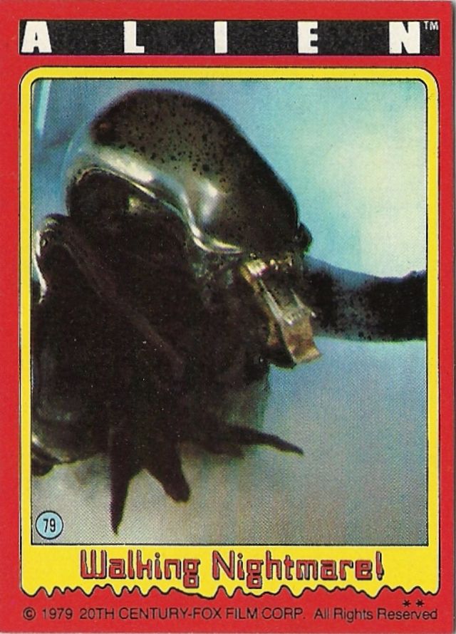 Movie Photo Card Bubble Gum: A Great Set of 1979 Topps Alien Trading ...