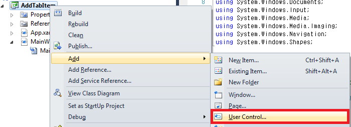 Dokon's Story: WPF - Add User Control Tabs in Tab Control.