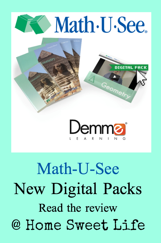 Home Sweet Life: Math-U-See Digital Packs ~ Geometry ~ A Crew Review