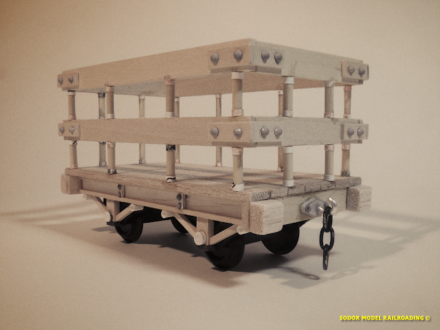 SodorModelRailroading: Scratch-Built Slate Cars | 16mm Scale