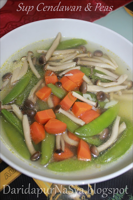 Dari Dapur NaSya: Sup cendawan &peas