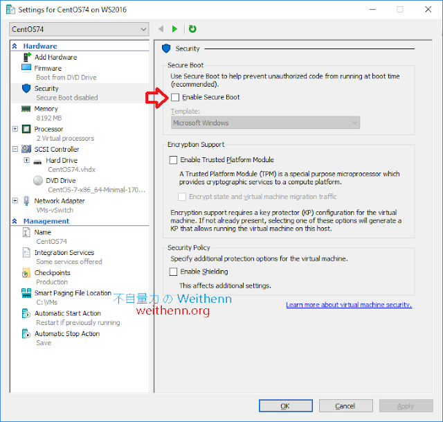 CentOS 7.4 基礎設定 (1) - 安裝整合服務並建立一般使用者帳號 ~ 不自量力 の Weithenn