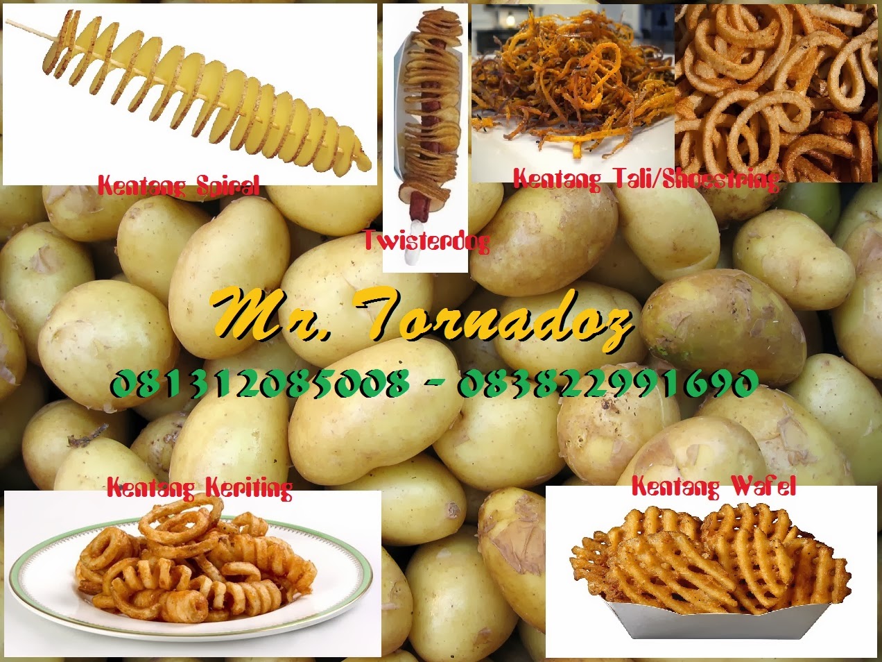 Kentang Spiral Mr. Tornadoz: Paket Bisnis Fantastis kentang Spiral