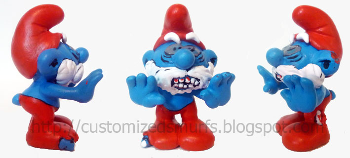 Customized Smurfs: The Walking Dead Smurfs