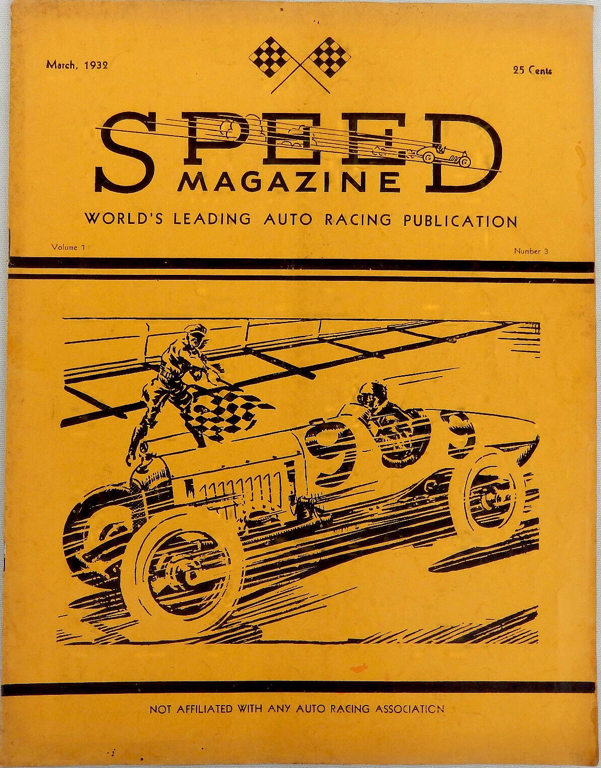 Deadly Curves: 1932 SPEED Magazine RARE