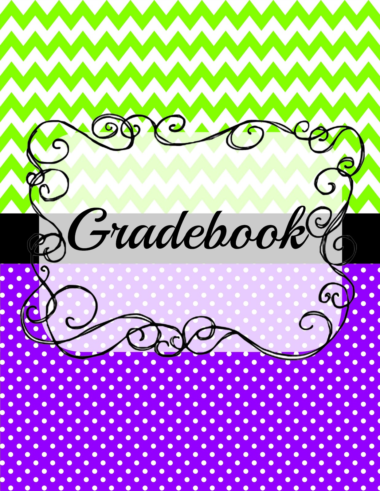 Shutters & Scribbles: Manic Monday Freebie - Gradebook Covers!