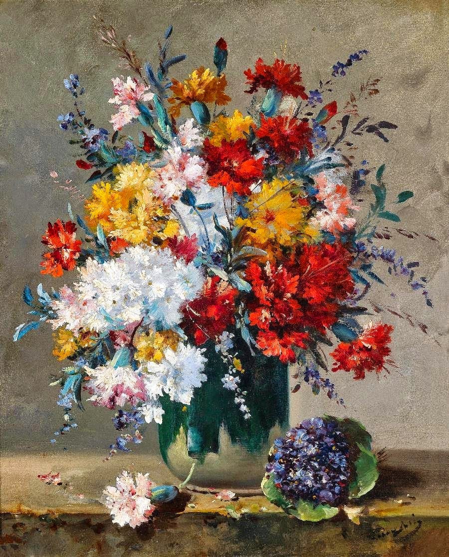 Pintor impresionista pintor de bodegones,Eugene Henri Cauchois