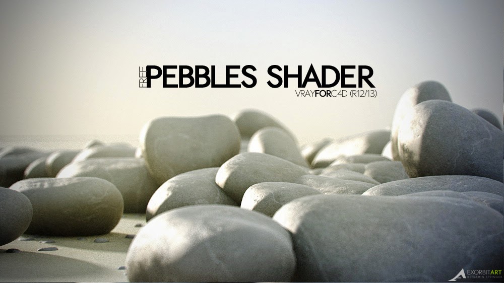 Free vray for C4D Scene and Pebble Shader by Exorbit Art | C4D Vray Source
