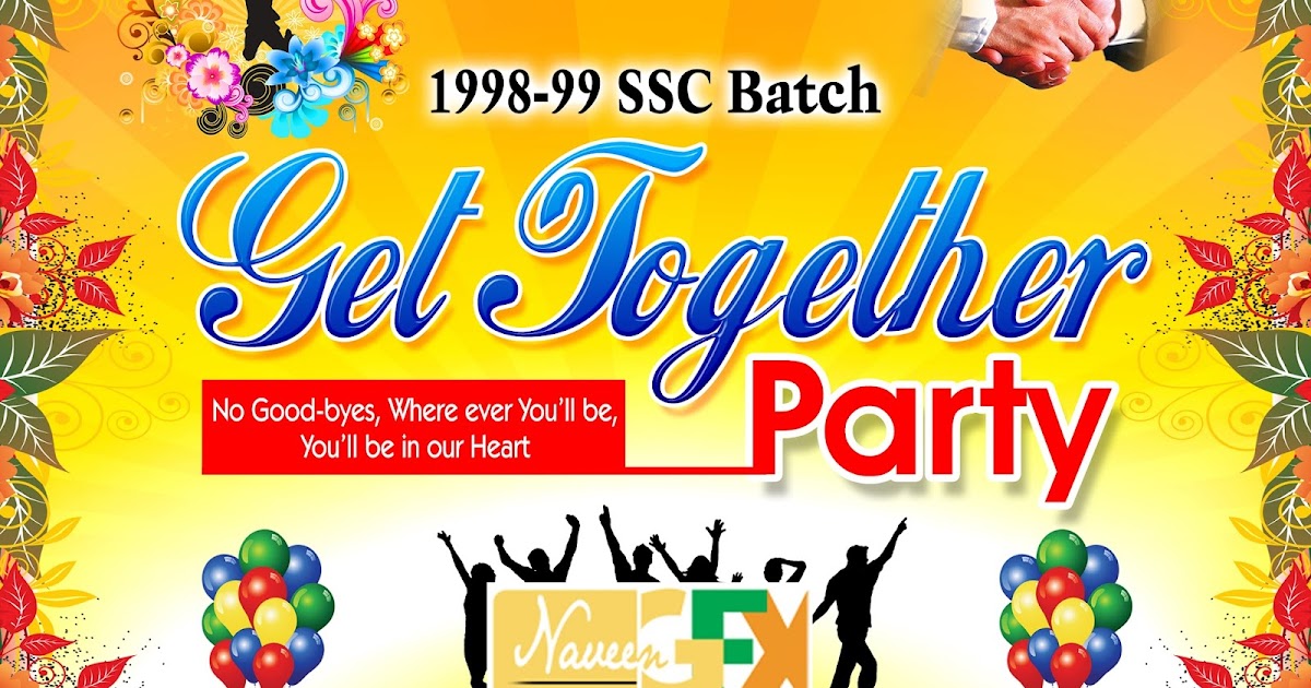 get together party banner psd template free downloads | naveengfx