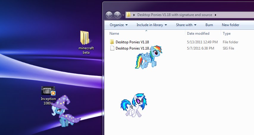 Equestria Daily - MLP Stuff!: Desktop Ponies: Massive Update!