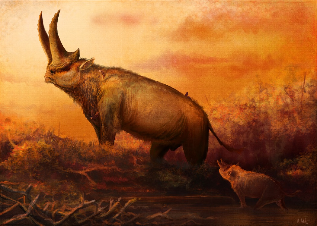 Mark Witton.com Blog: The horns of Arsinoitherium: covered in skin or ...