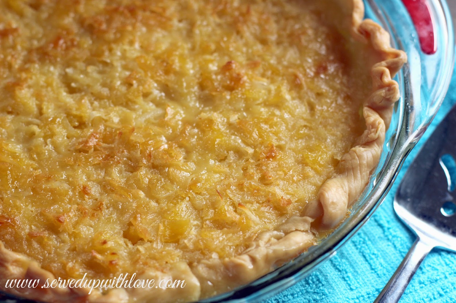 Pineapple Coconut Pie | Served Up With Love