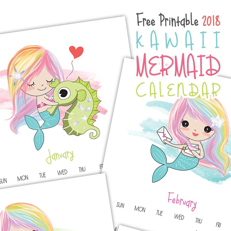 Free Printable 2018 Calendar For Girls ~ Parenting Times