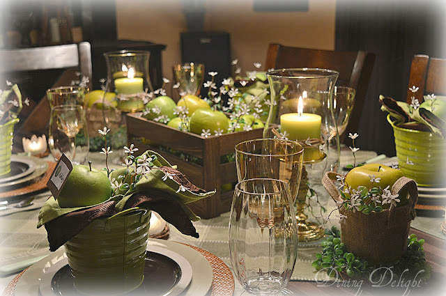 Dining Delight: Green Apple Tablescape
