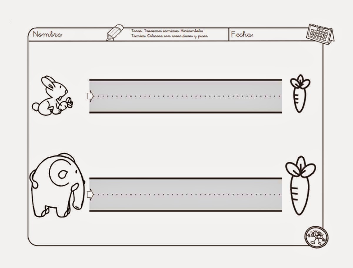 INFANTILES DE ANA V.: GRAFOMOTRICIDAD: EL TRAZO HORIZONTAL