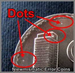 1988 50 CENTS "DOT" | Error coins
